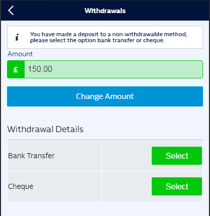 How can I withdraw by Bank Transfer?