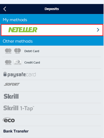 How can I use Neteller to deposit and withdraw?