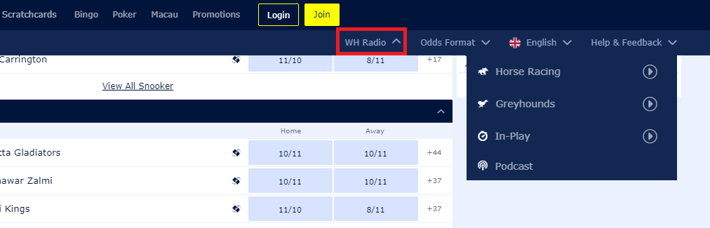 William Hill Radio